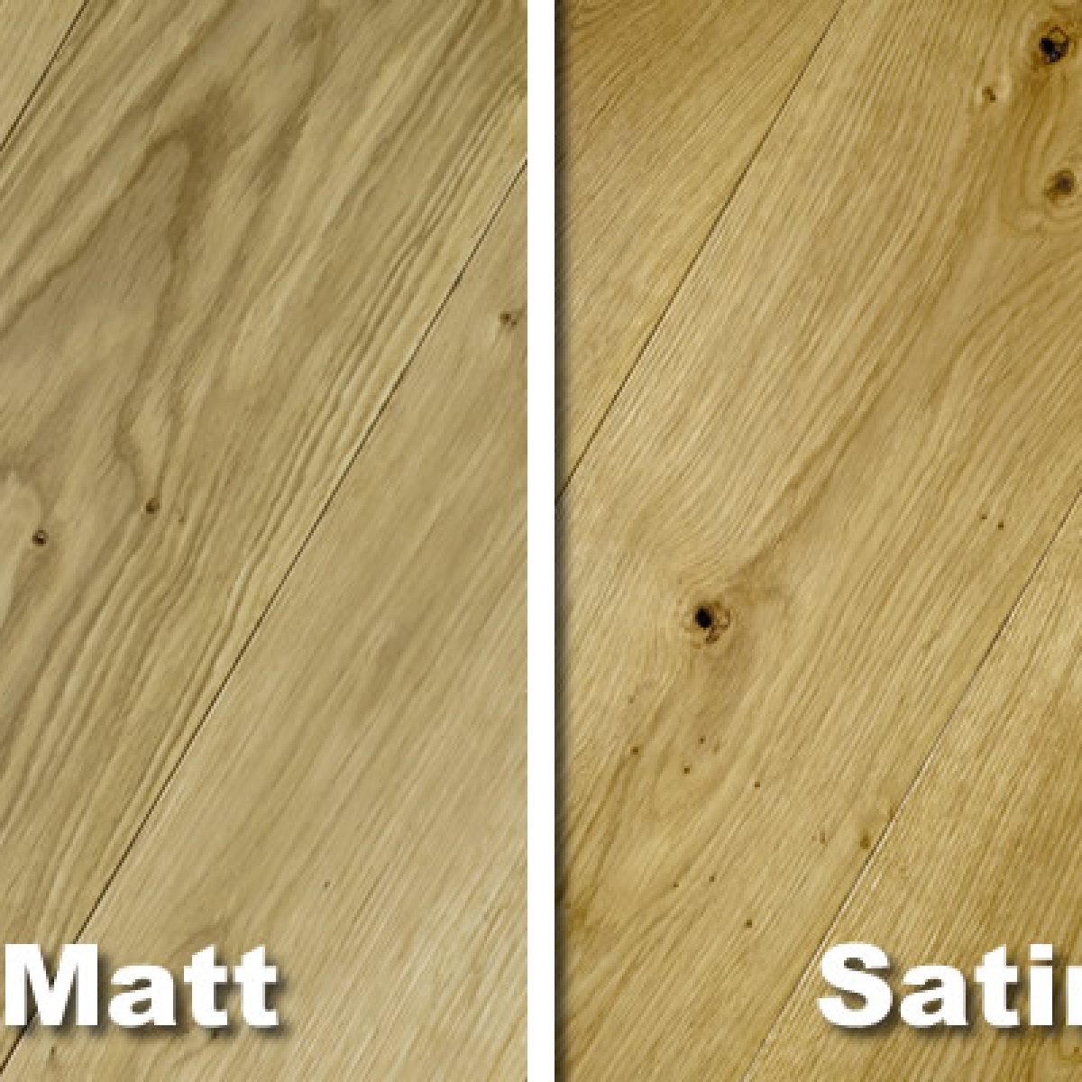 What is the difference between satin & matt finish wood flooring?