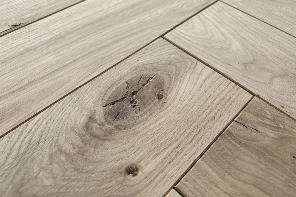 Character Grade Herringbone Parquet Engineered Oak Flooring - Peak Oak